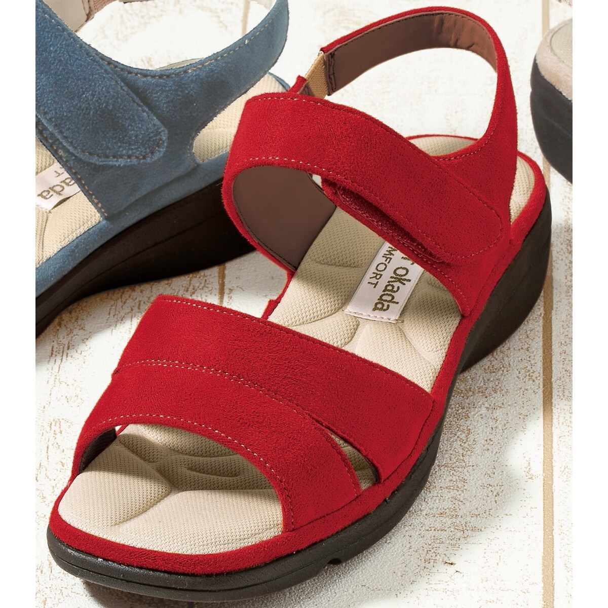 4E軽量コンフォートサンダル/あとりえOKADA - ファッション通販ならセシール(cecile)